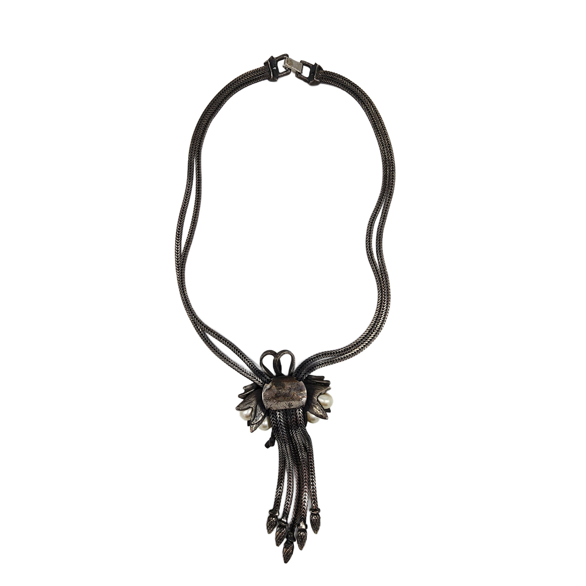 Tortolani Vintage Art Nouveau Floral Necklace | Bitchin Retro