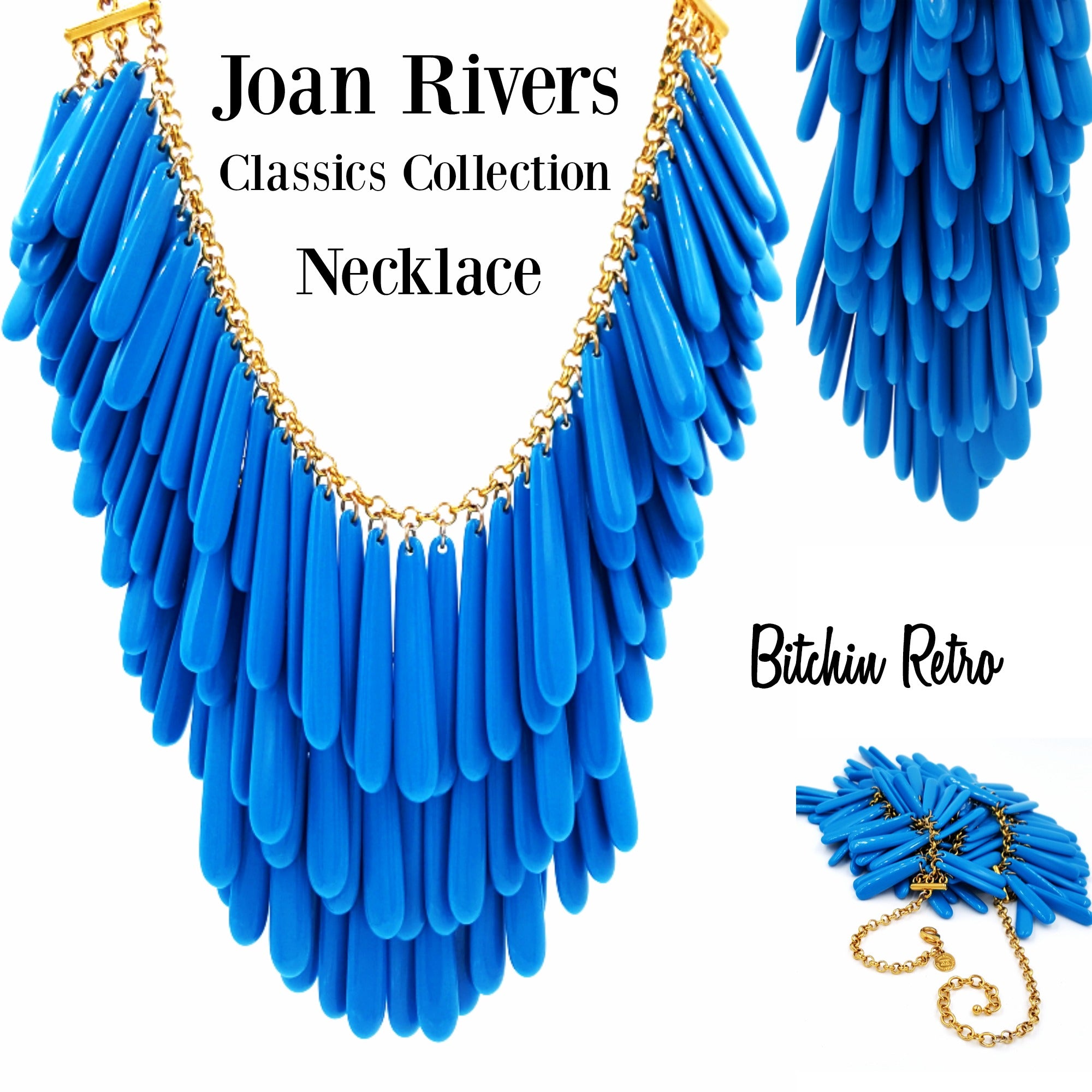 Joan Rivers Necklace Classics Collection Dramatic Faux Turquoise Beads ...